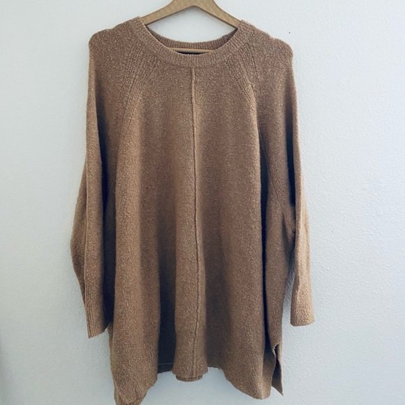 Lou & Grey | Sweaters | Lou Grey Warm Brown Crew Neck Sweater | Poshmark